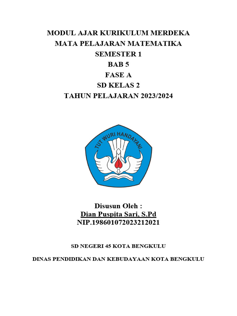 Modul Ajar MTK Kelas 2 - BAB 5 | PDF