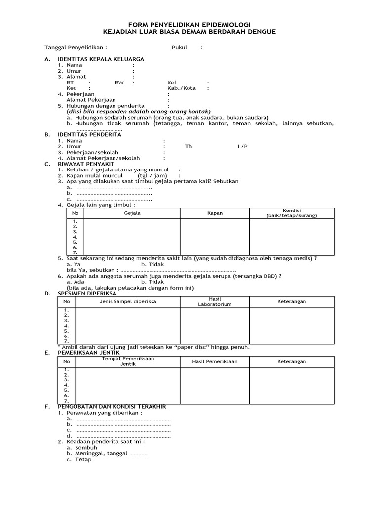 Format PE DBD, Malaria N Rabies | PDF