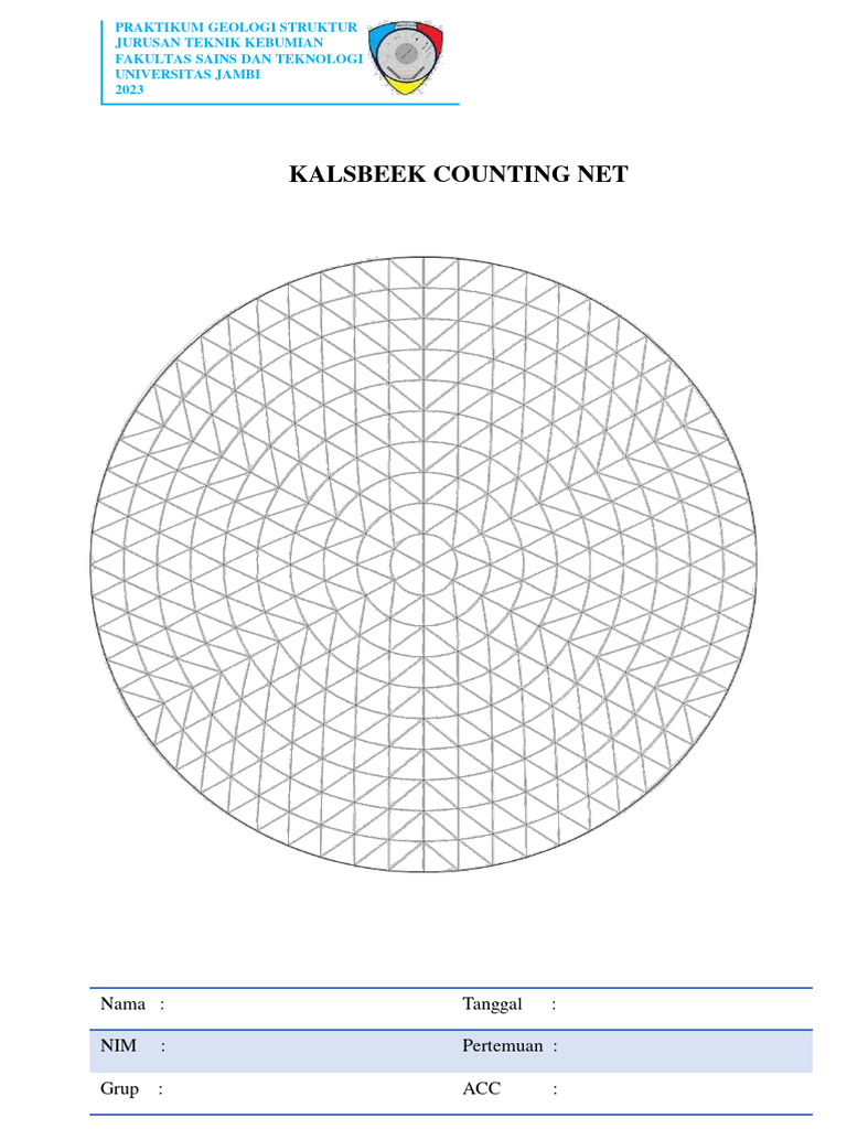 Kalsbeek Counting Net | PDF