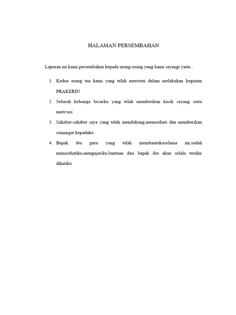 Halaman Persembahan | PDF