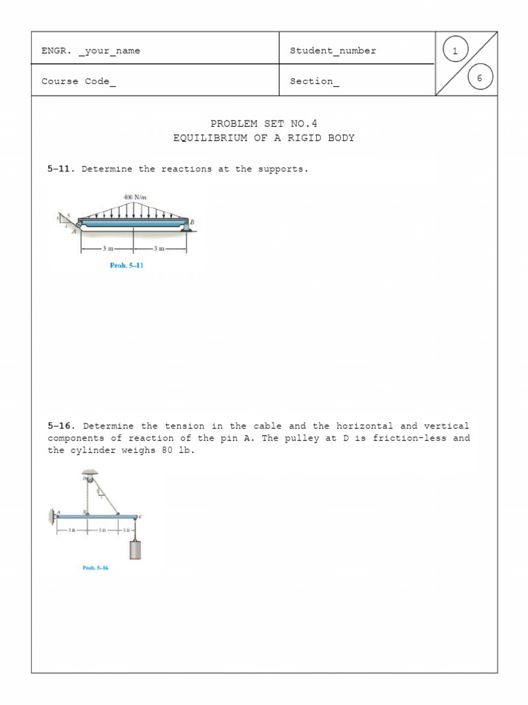 Hibbeler Chapetr 4 and 5 Practice Problem | PDF | Tension (Physics ... Hibbeler Chapetr 4 and 5 Practice Problem | PDF | Tension (Physics ...