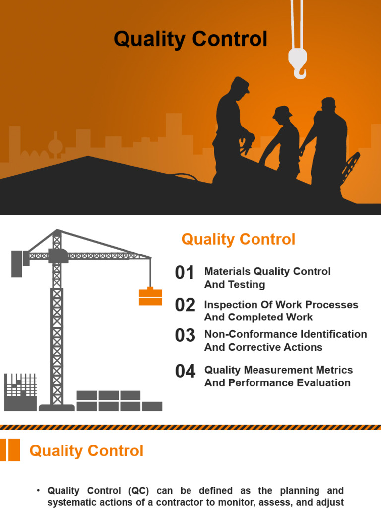 Construction Quality Control Overview | PDF | Systems Science ...