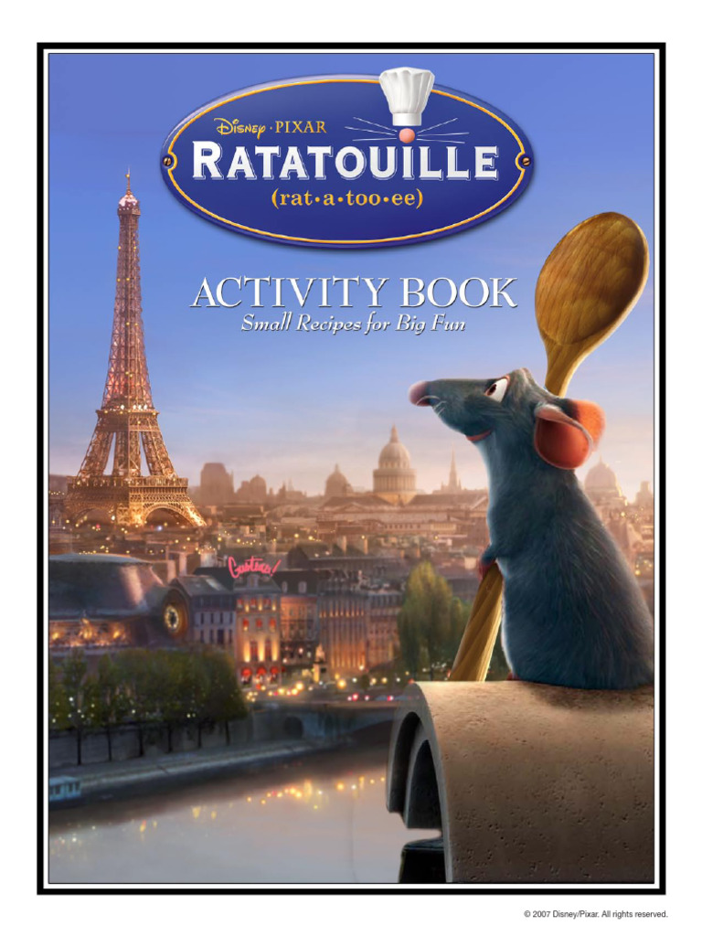 Ratatouille's Activity Book - Disney | PDF