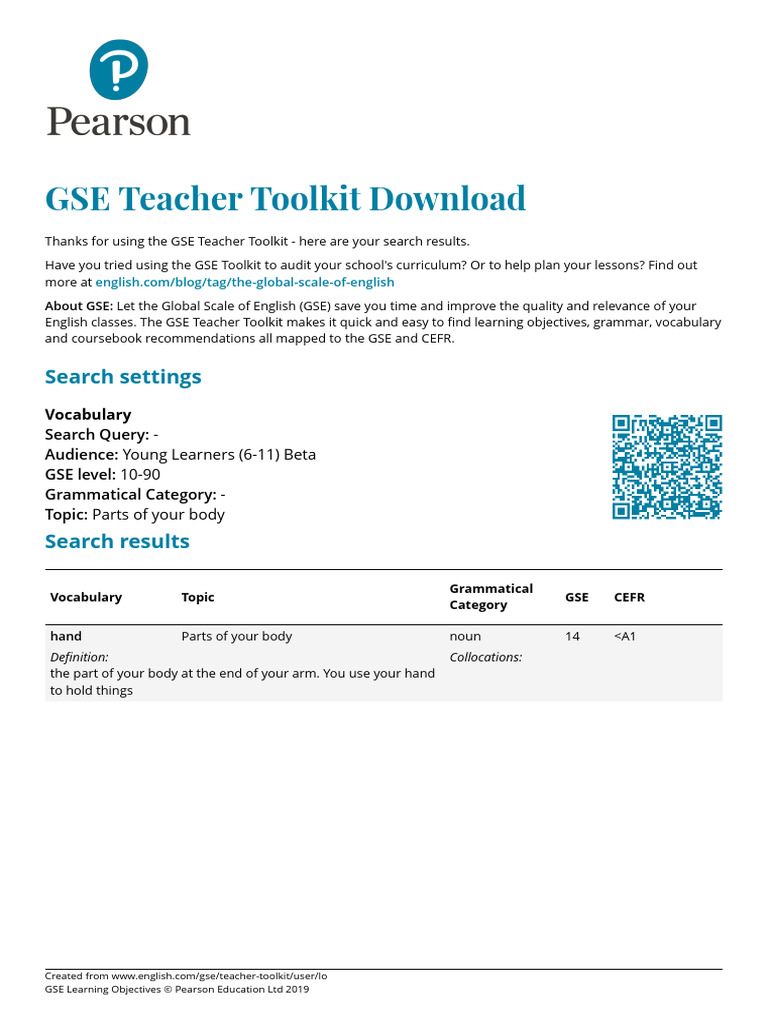 Gse Teacher Toolkit | PDF