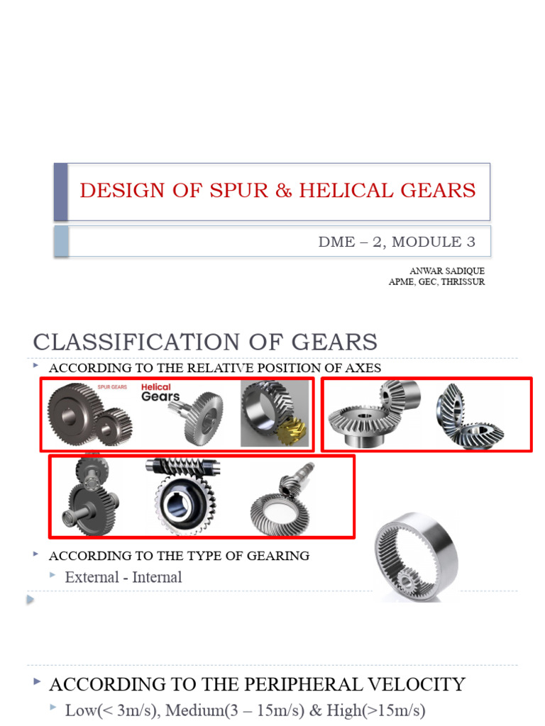 4 Spur & Helical Gear Design | PDF