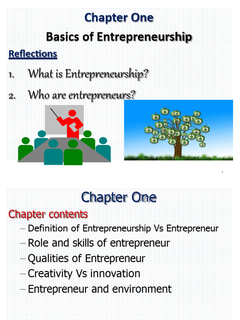 Understanding Entrepreneurship Basics | PDF