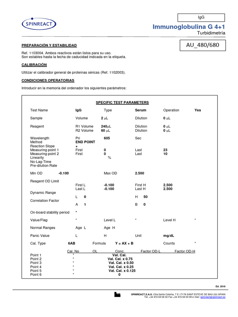 Igg 4+1 - Au480 - 680 - Draft | PDF