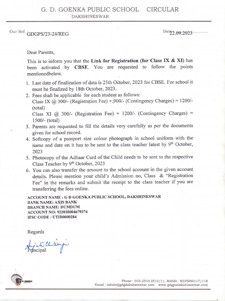 Reg Circular Dated 22nd Sep | PDF