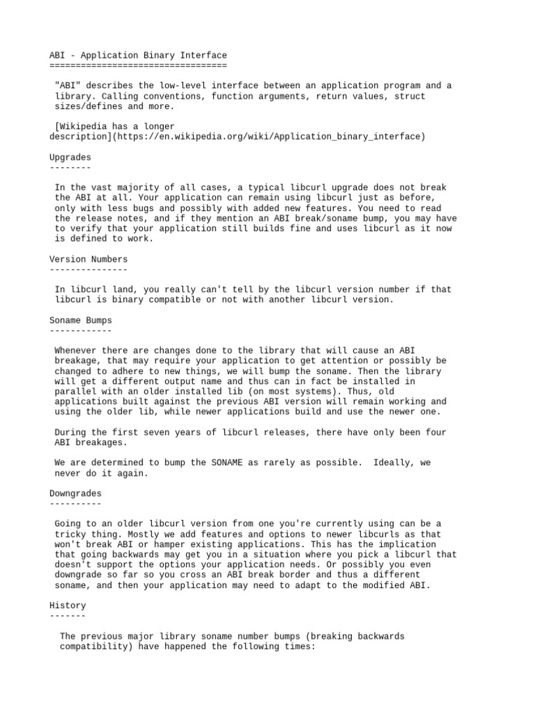 ABI | PDF | Software | Computer Science