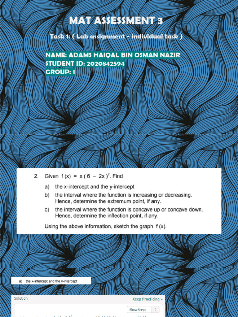 Mat183 Assessment 3 | PDF