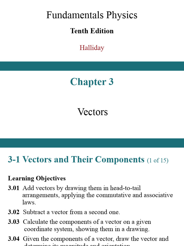 CH 03 | PDF | Euclidean Vector | Algebra