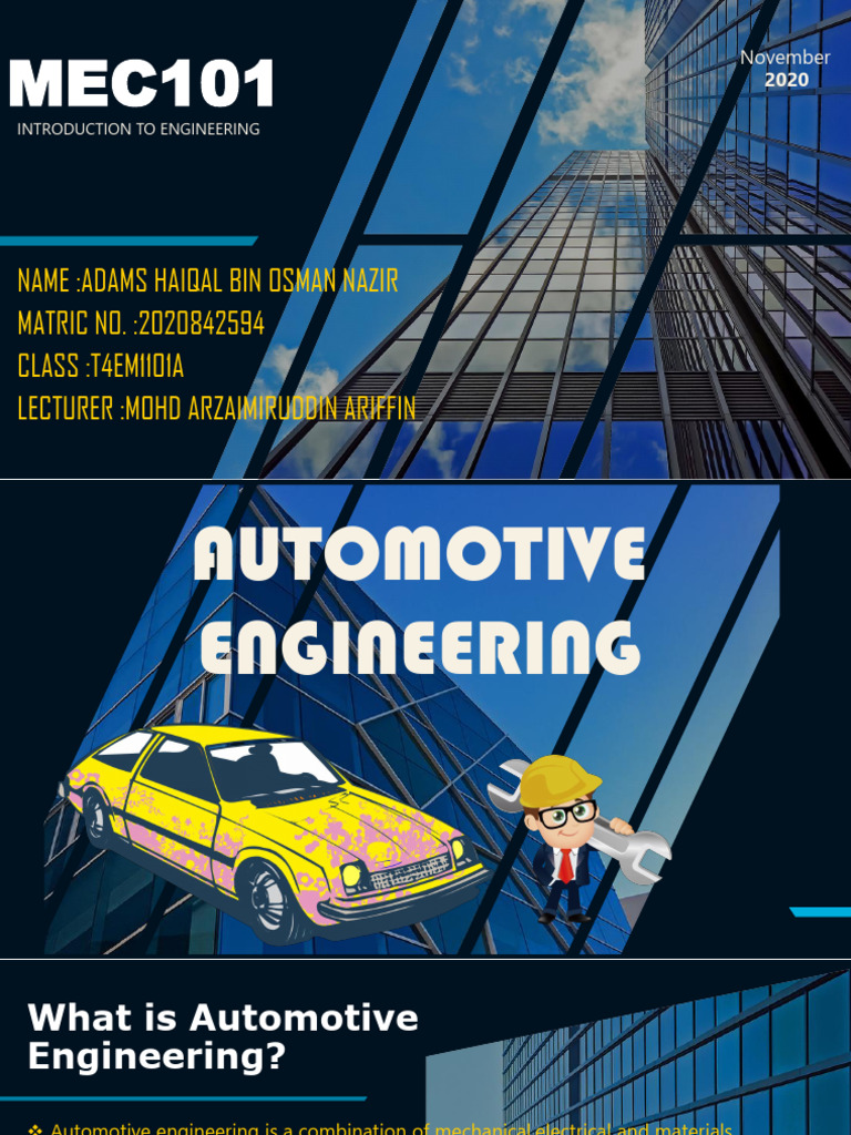 Automotive Engineer Adeyrito | PDF | Art | Technology & Engineering