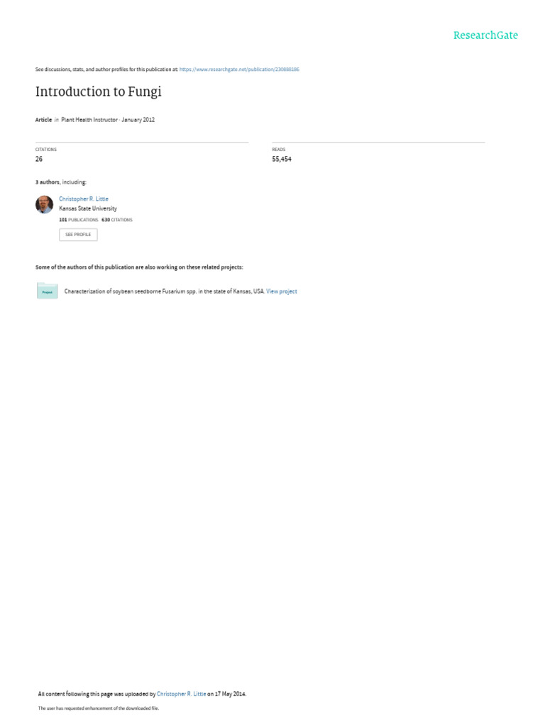 Introduction To Fungi | PDF | Fungus | Plants