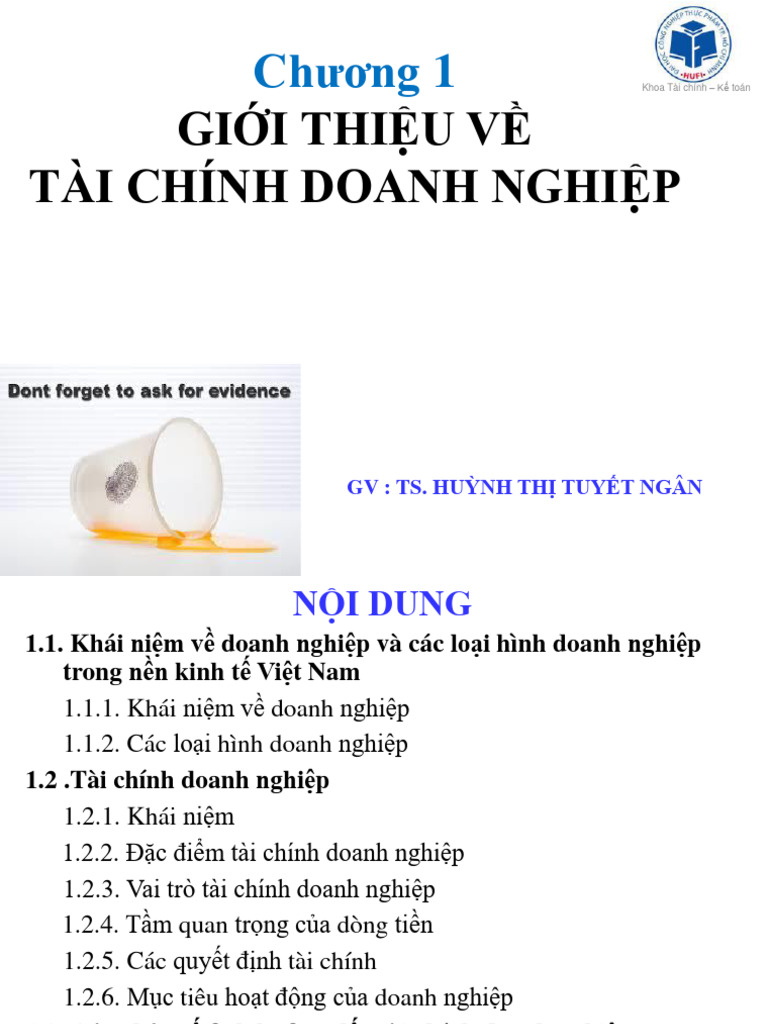 Chuong 1 - Gioi Thieu Ve TCDN | PDF