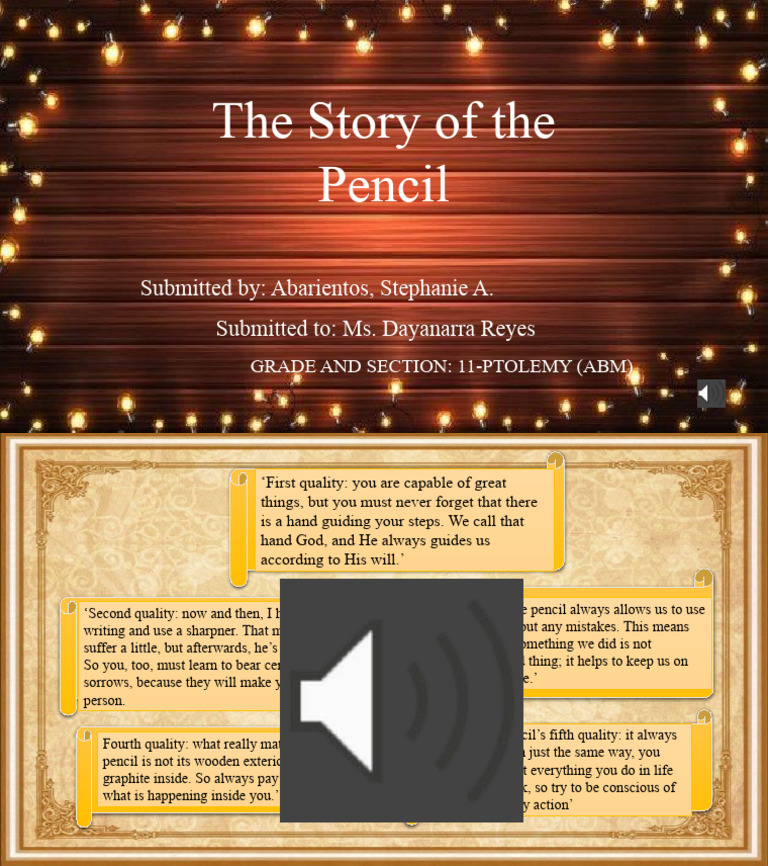 Abarientos, Stephanie A. (The Story of The Pencil) | PDF