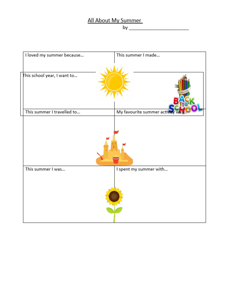 All About My Summer | PDF