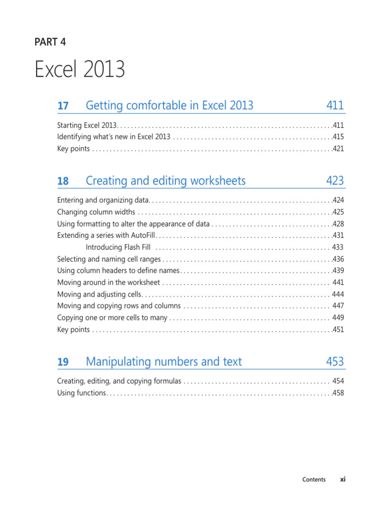 Excel 2013: Getting Comfortable in Excel 2013 411 | PDF | Microsoft Excel | Computing