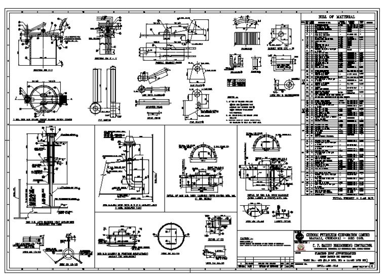 Floating Roof Appurtenances For 40 Dia.-Model | PDF