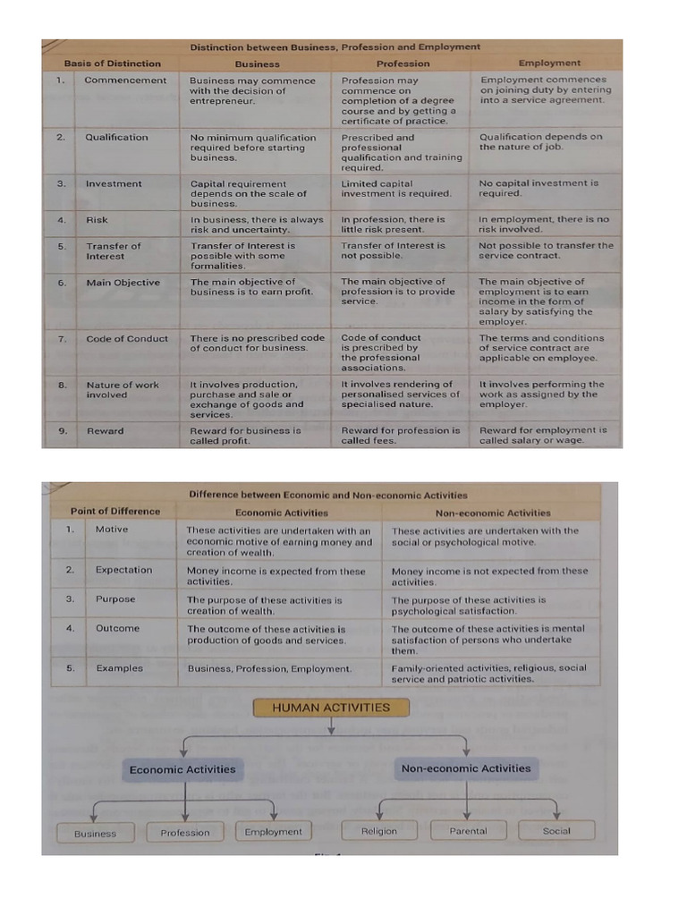 Characteristics Nature of Business | PDF