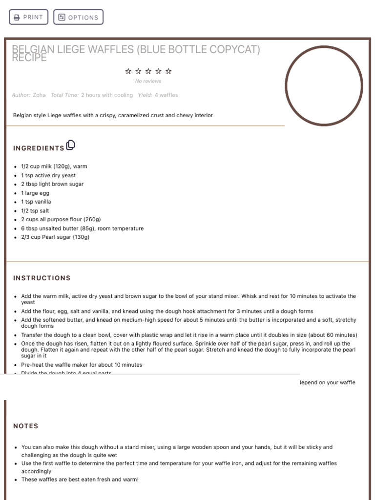 Belgian Liege Waffles | PDF