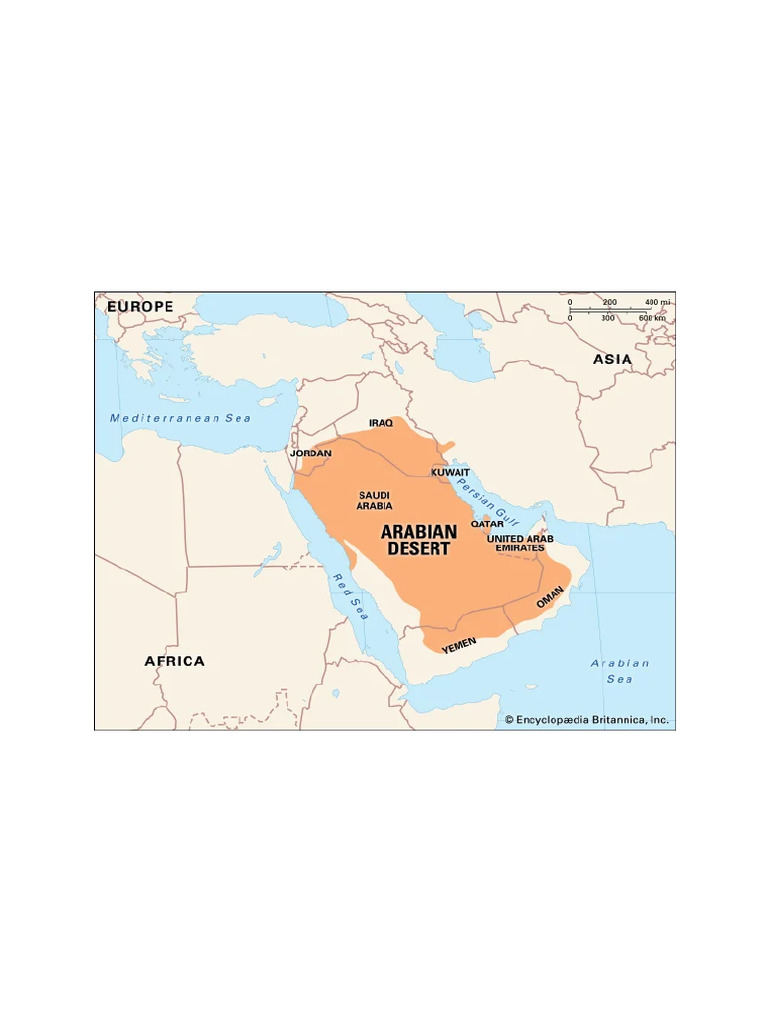 Arabian Desert - Facts, Definition, Temperature, Plants, Animals, & Map ...