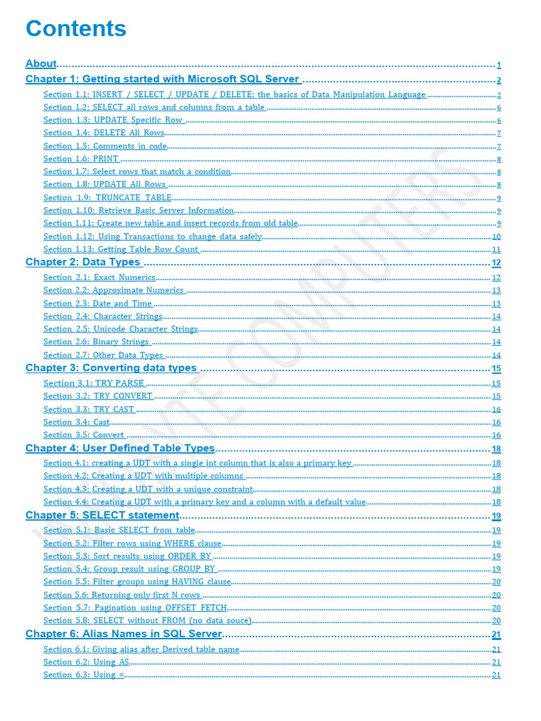 MicrosoftSQL BOOK | PDF | Json | Table (Database)