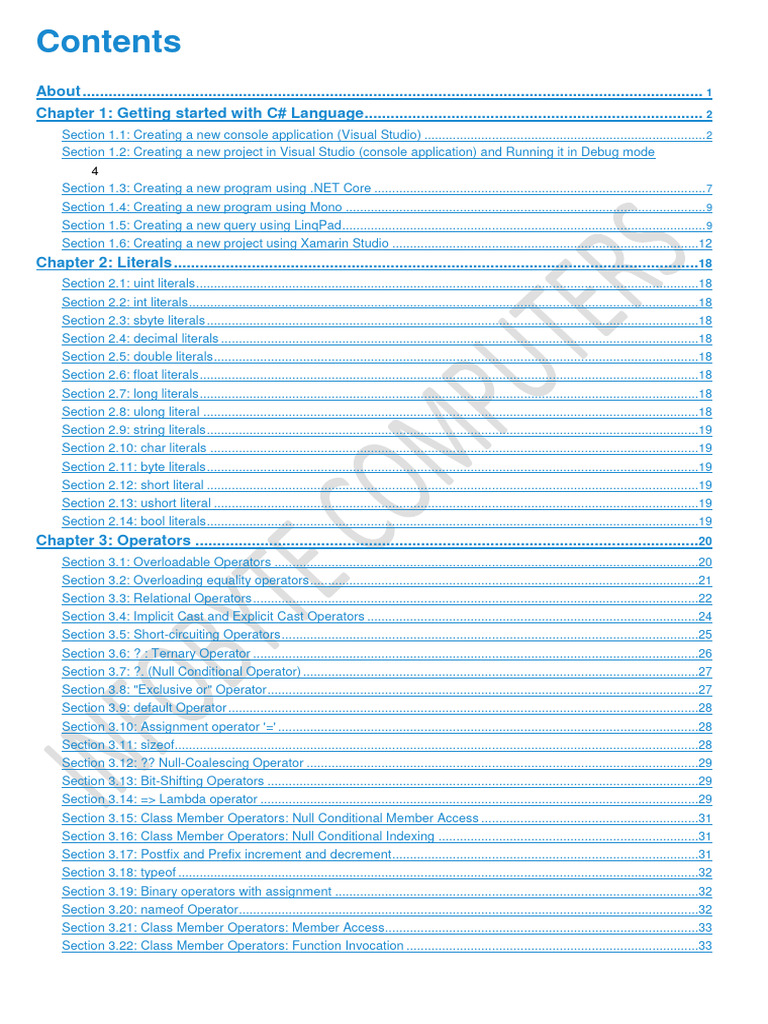 Csharp Book | PDF | Constructor (Object Oriented Programming) | Programming