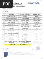 Ashirvad Pipes Pvt. LTD.: Test Report of Upvc Agri Pipes As Per Is 4985 ...