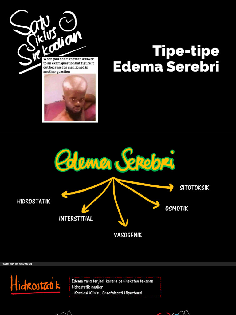 Tipe-Tipe Edema Serebri (Satu Siklus Sirkadian) | PDF