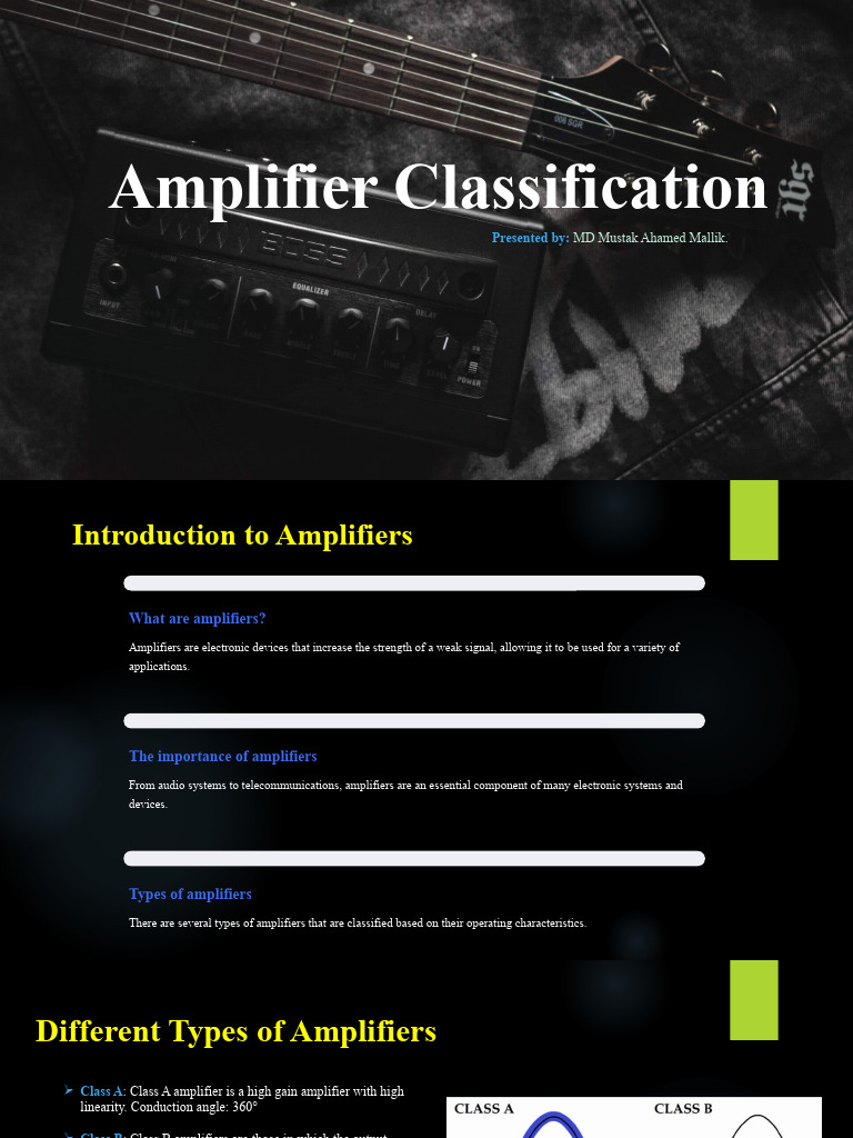 Amplifier Classification | PDF | Amplifier | Distortion