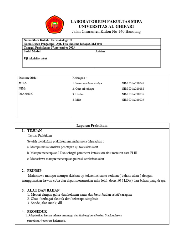 Batch Sheet Farmasi | PDF
