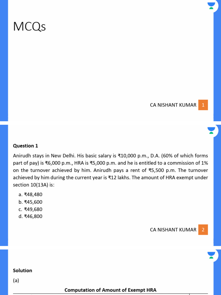 MCQS - All 5 Heads | PDF