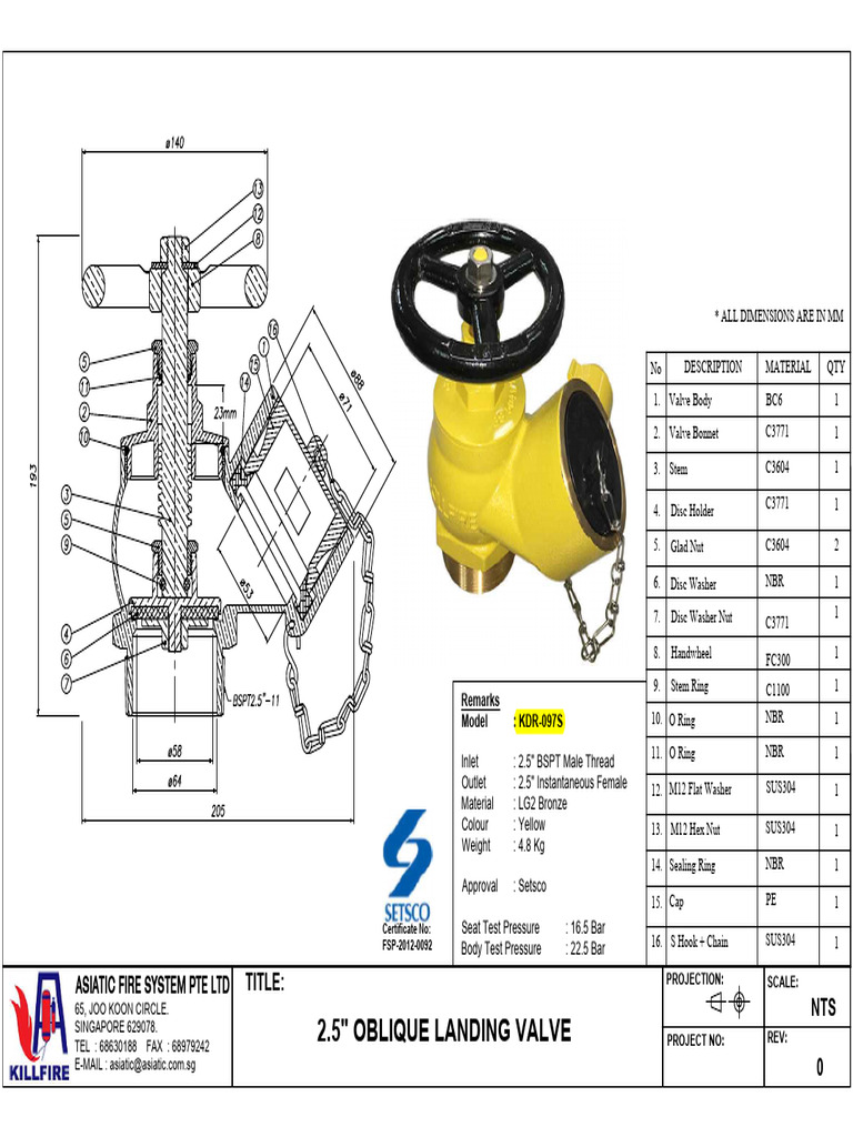 Landing Valve | PDF