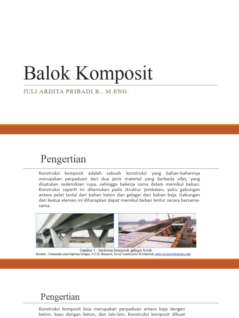 Komponen Balok Komposit 1 | PDF