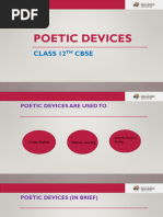 Class 12 English - Poetic Devices & Theme of Chapters | PDF | Poetry ...