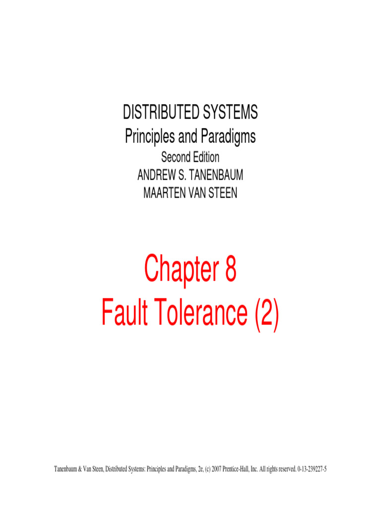 08.fault Tolerance | PDF