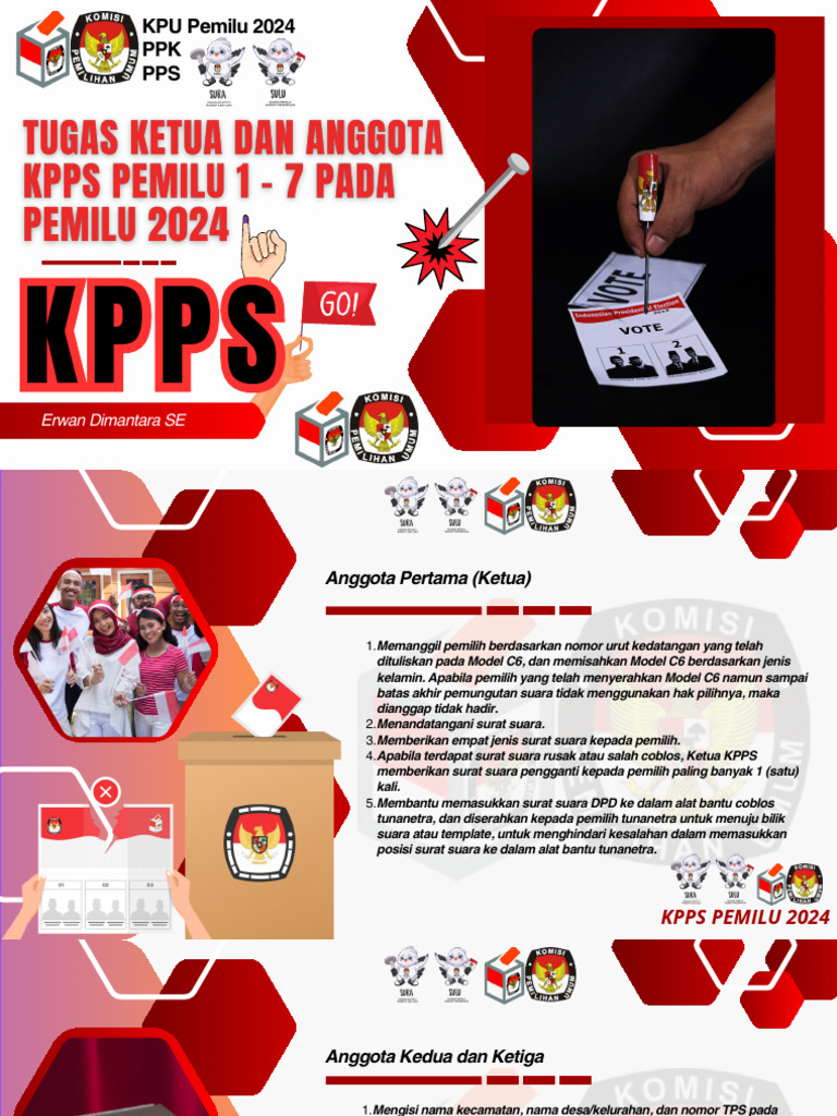 Tugas KPPS Pemilu 2024 | PDF | Hukum
