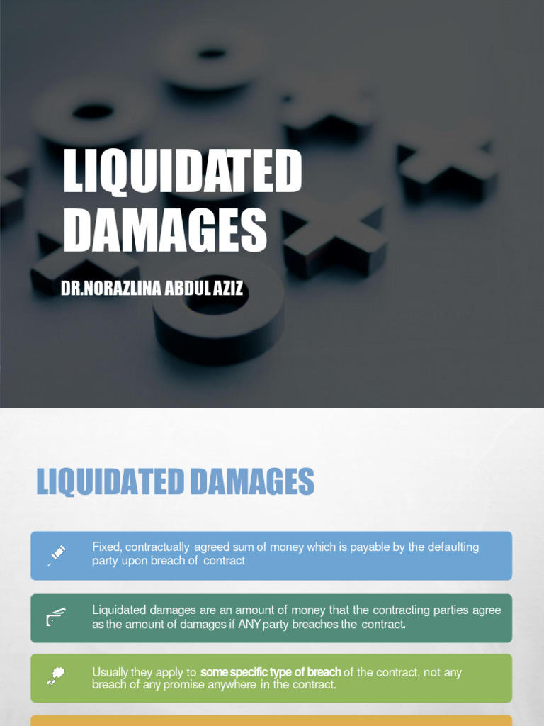 Liquidated Damages | PDF | Liquidated Damages | Damages