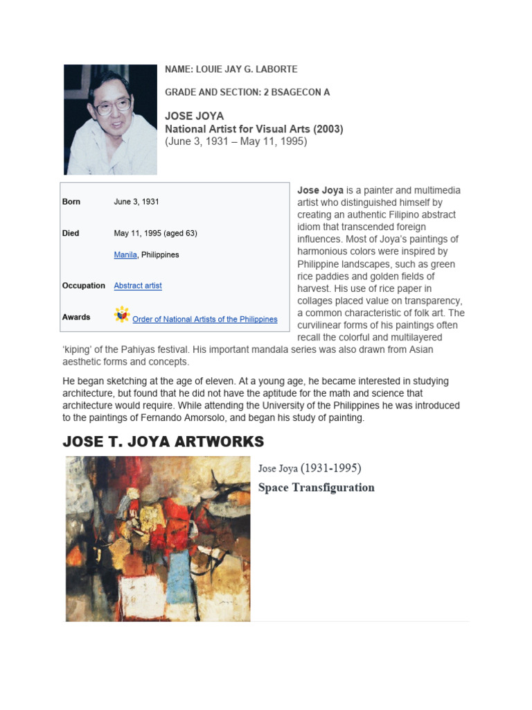 Louie Jay Art Appreciation | PDF | Michelangelo | Plastic Arts