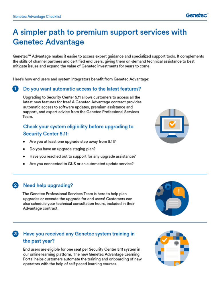 Genetec Advantage Checklist | PDF | Trademark | Information Technology