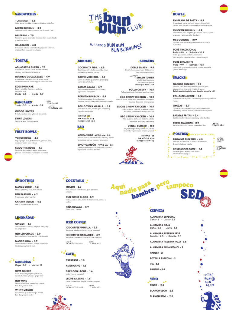 The Bun Bun Club - MENU | PDF
