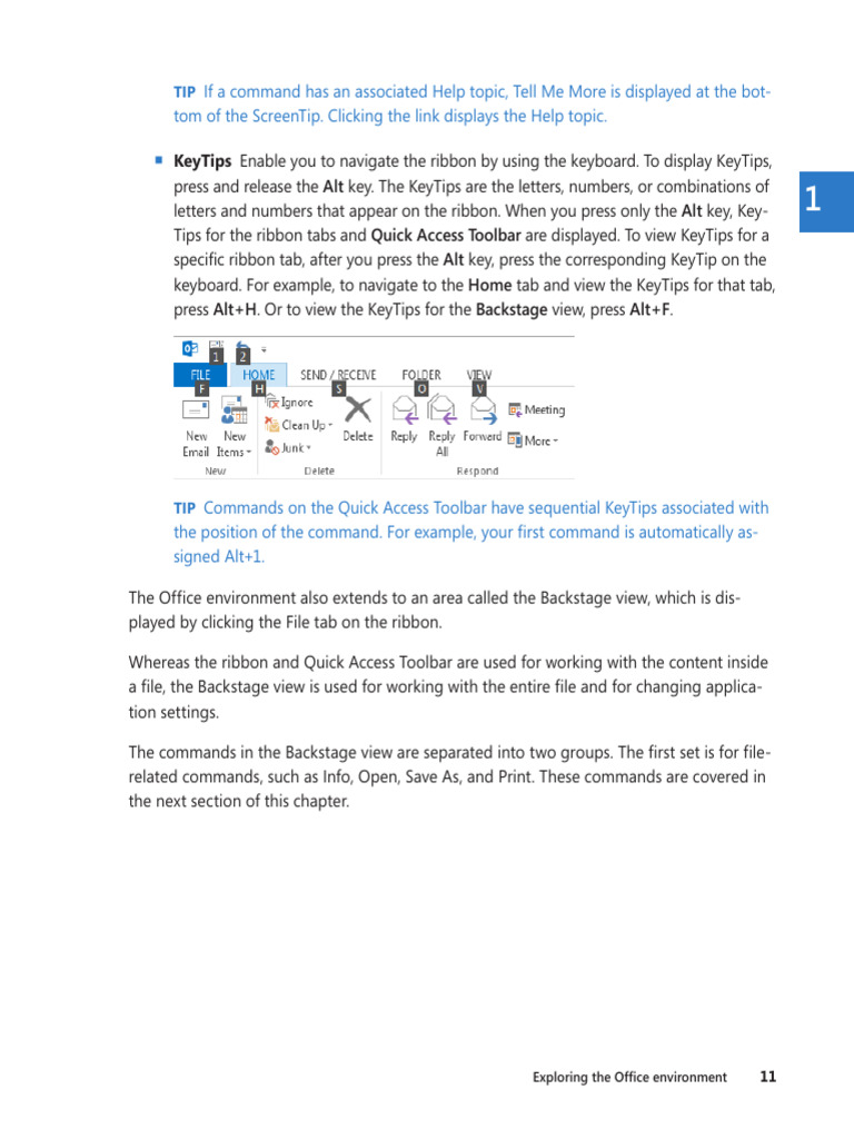 Keytips Enable You To Navigate The Ribbon by Using The Keyboard. To ...