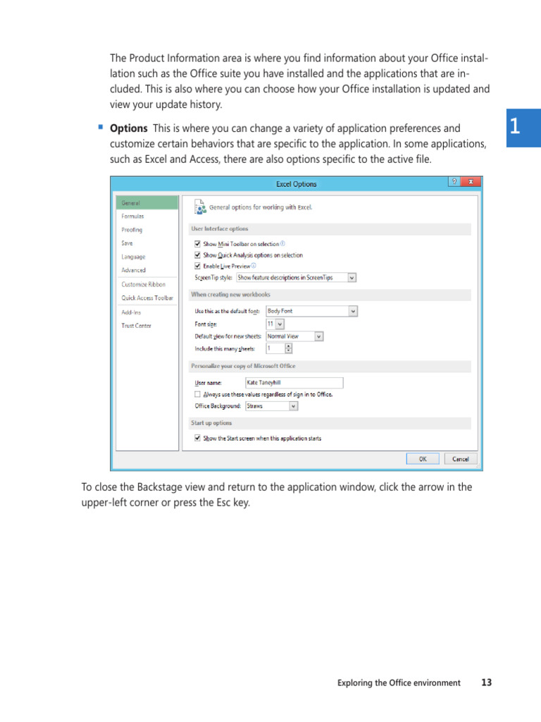 Options This Is Where You Can Change A Variety of Application Preferences and | PDF