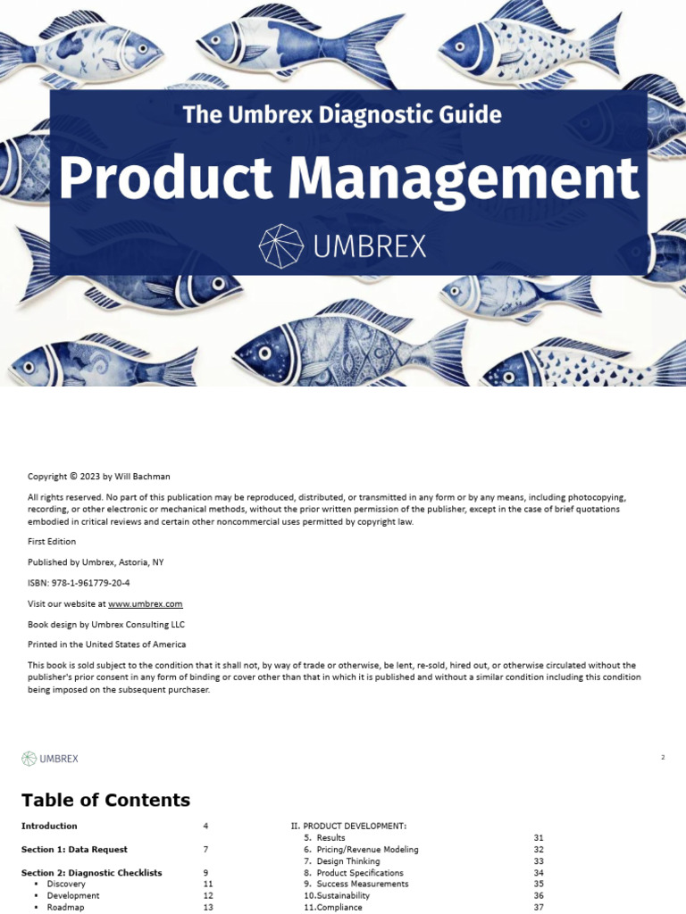 Umbrex Product Management Diagnostic Guide First | PDF | Strategic Management | Analytics