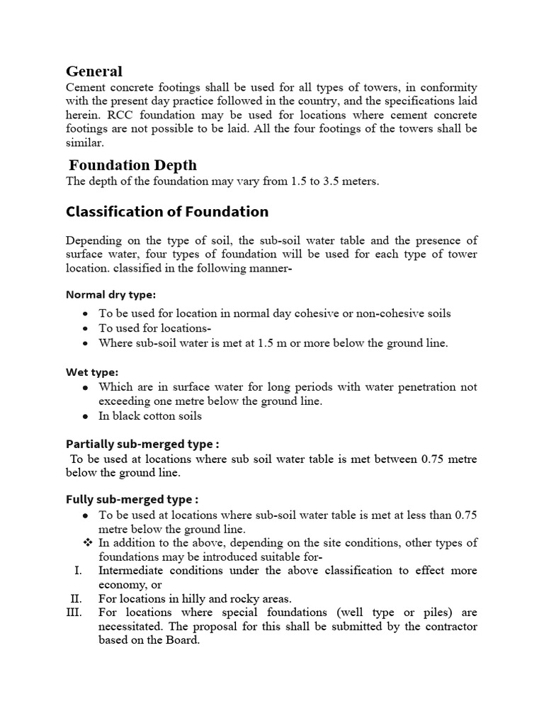 PDF by Roshan Gupta Cell Towar Foundation Engineering | PDF | Density | Concrete