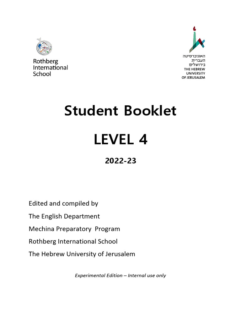 New Level 4 Coursebook 2022-23. English | PDF | Language Acquisition ...