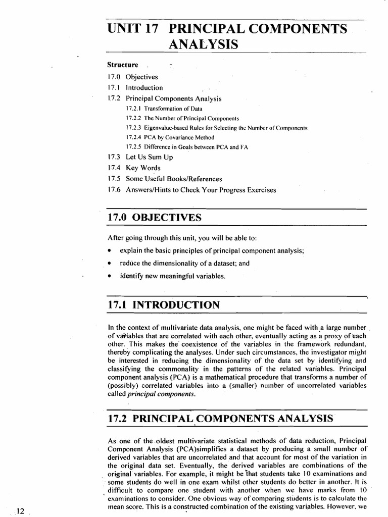 Unit 17 | PDF | Principal Component Analysis | Eigenvalues And Eigenvectors