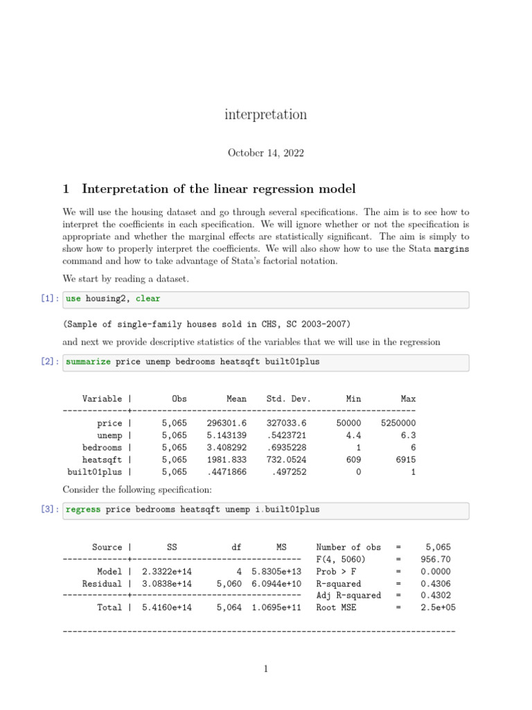 Interpretation Pdf Coefficient Of Determination Errors And Residuals