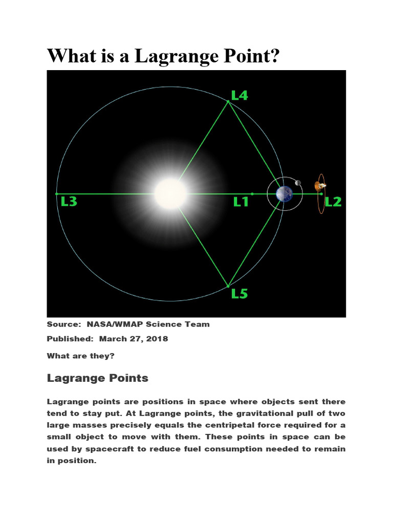 What Is A Lagrange Point | PDF