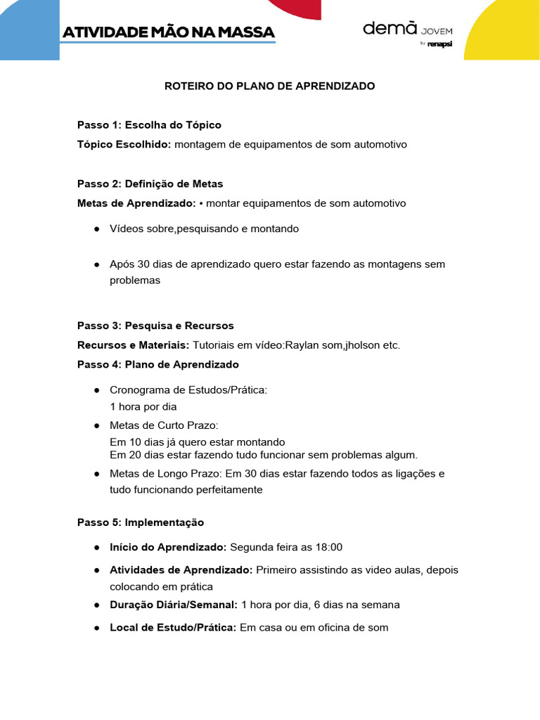 Encontro 15 As vantagens de aprender para a vida inteira - Roteiro do ...